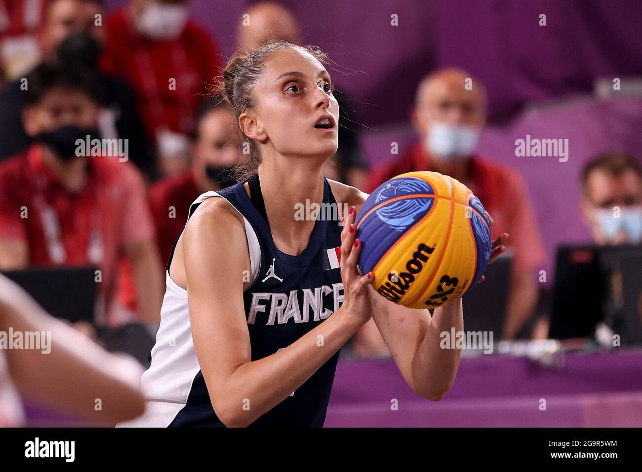Ana-Maria FILIP (11) of France during the Olympic Games Tokyo 2020 ...