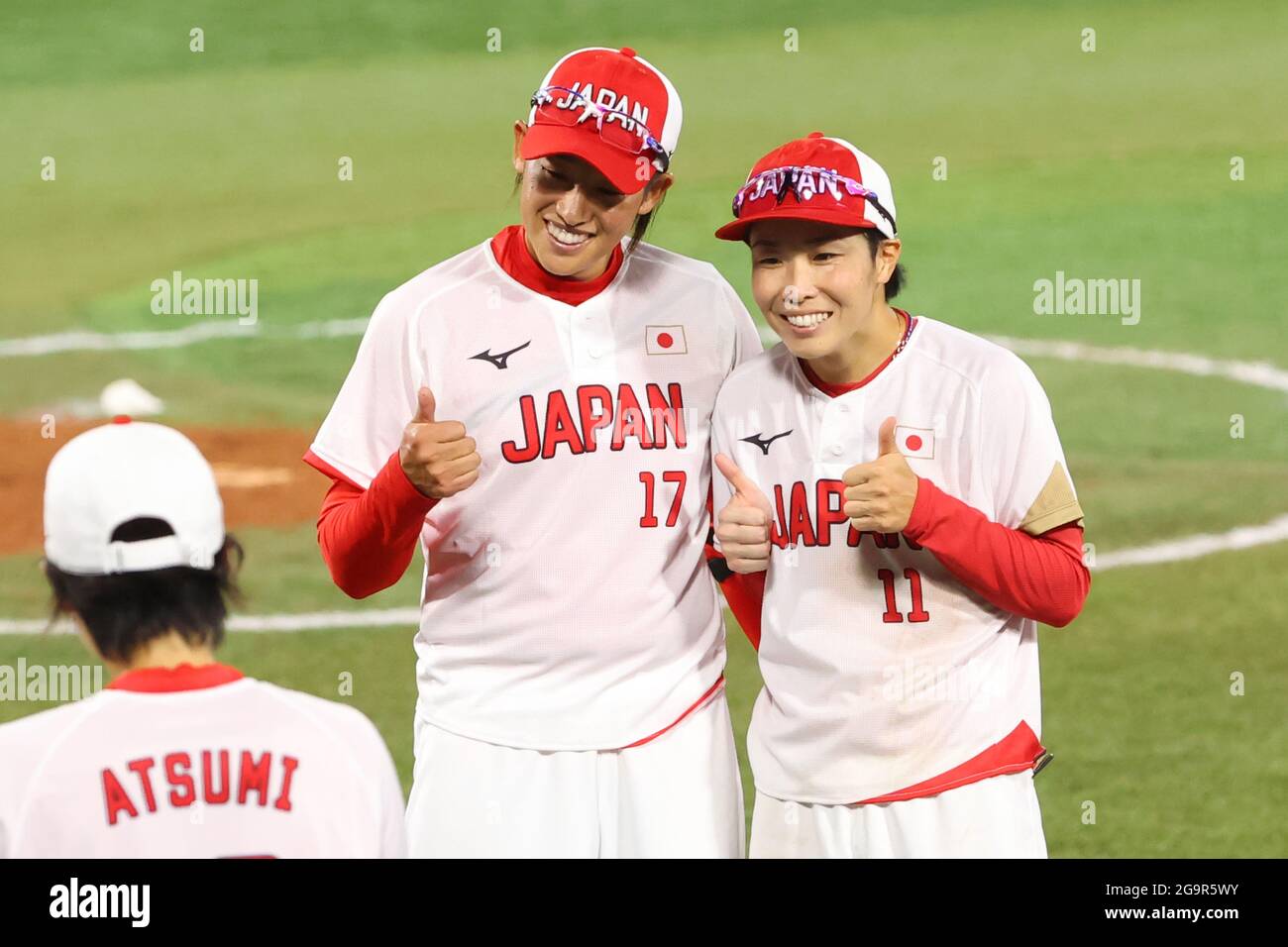 Kanagawa, Japan. 27th July, 2021. (L to R) Yukiko Ueno, Eri Yamada (JPN ...