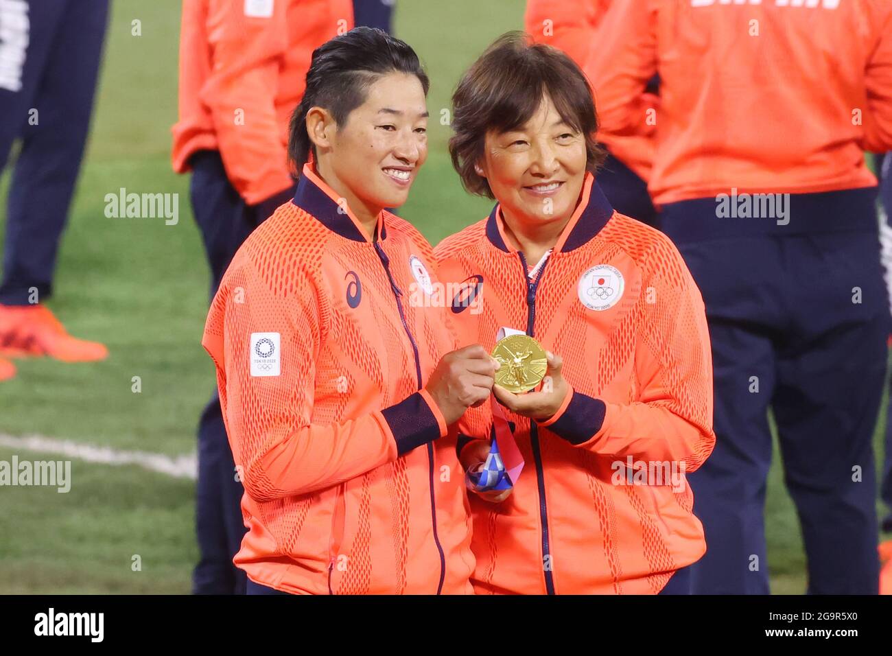 Kanagawa, Japan. 27th July, 2021. (L to R) Yukiko Ueno, Reika Utsugi ...