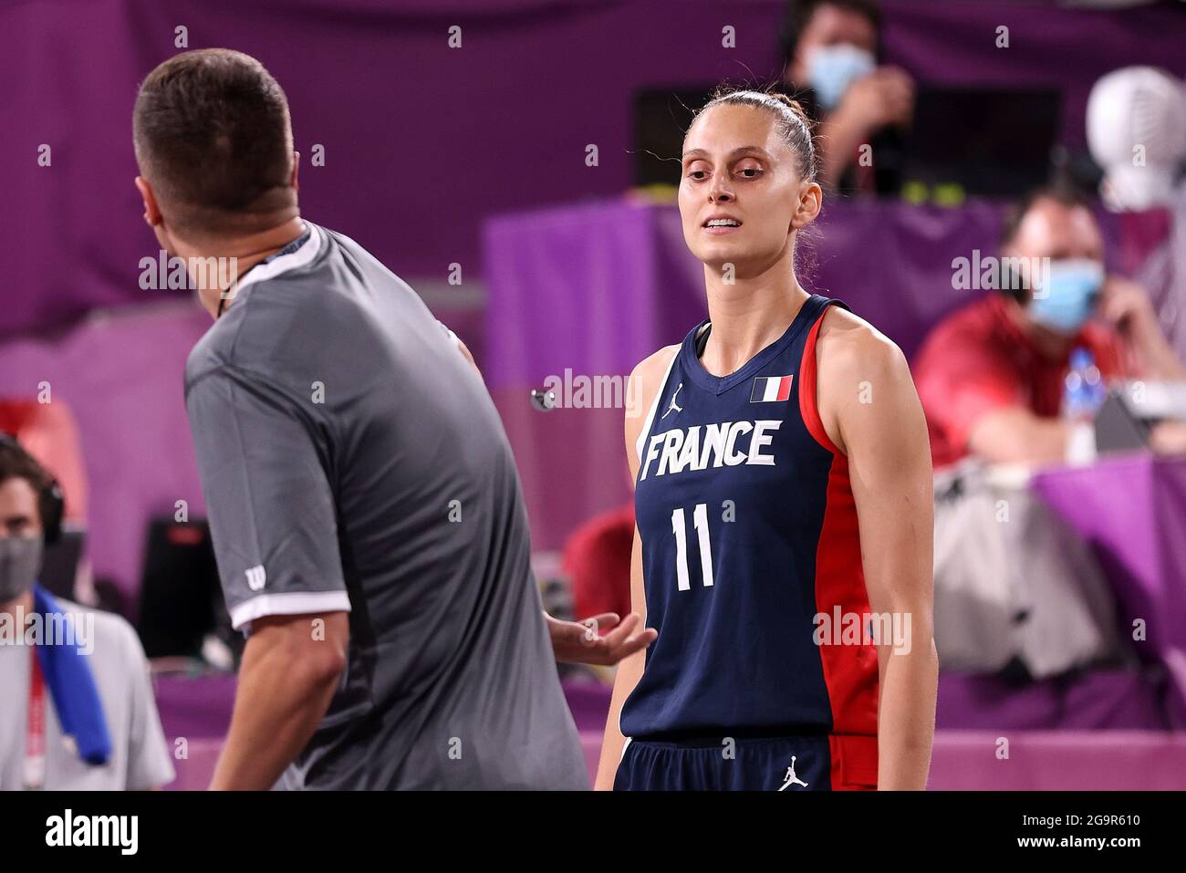 Ana-Maria FILIP (11) of France during the Olympic Games Tokyo 2020 ...