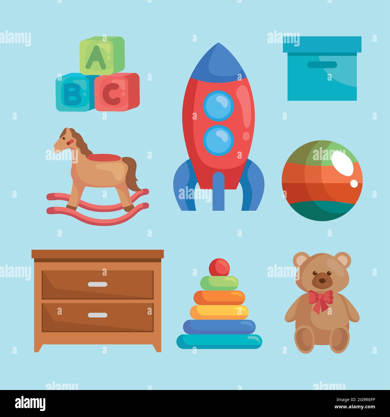 collection of baby toy Stock Vector Image & Art - Alamy