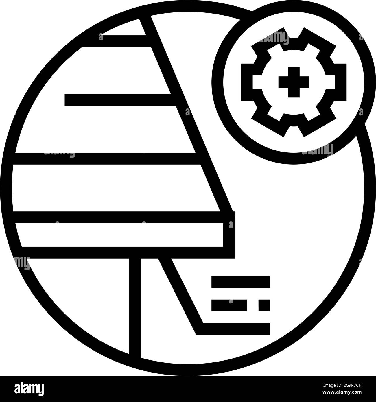 soffit roof line icon vector. soffit roof sign. isolated contour symbol ...