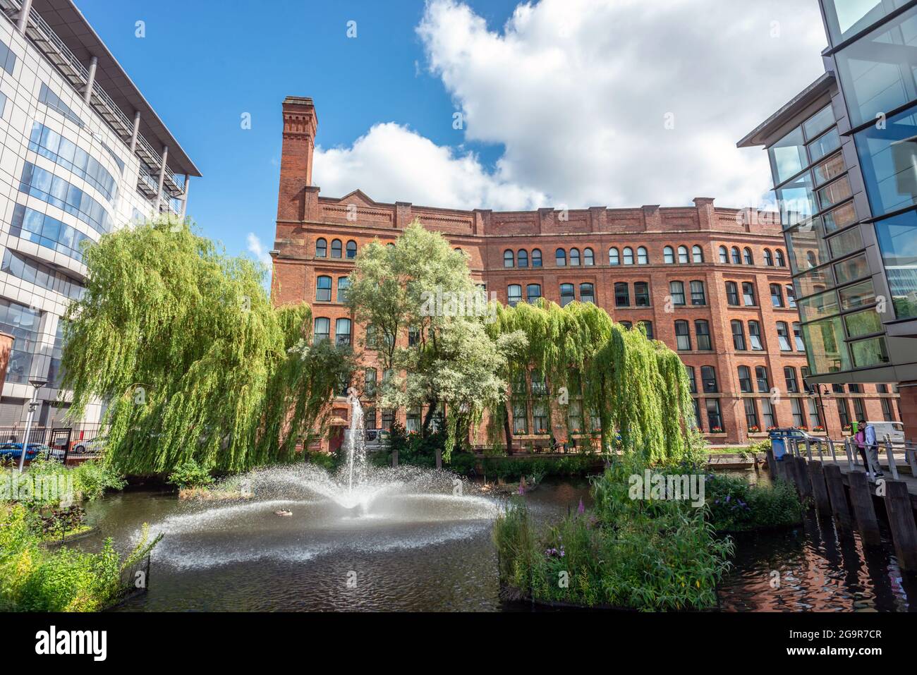 Manchester, July 14th2021: Manchester city centre Stock Photo - Alamy