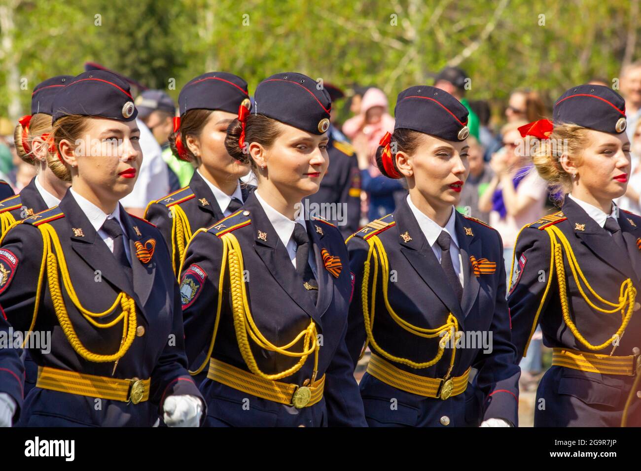 Russian Army Women Parade