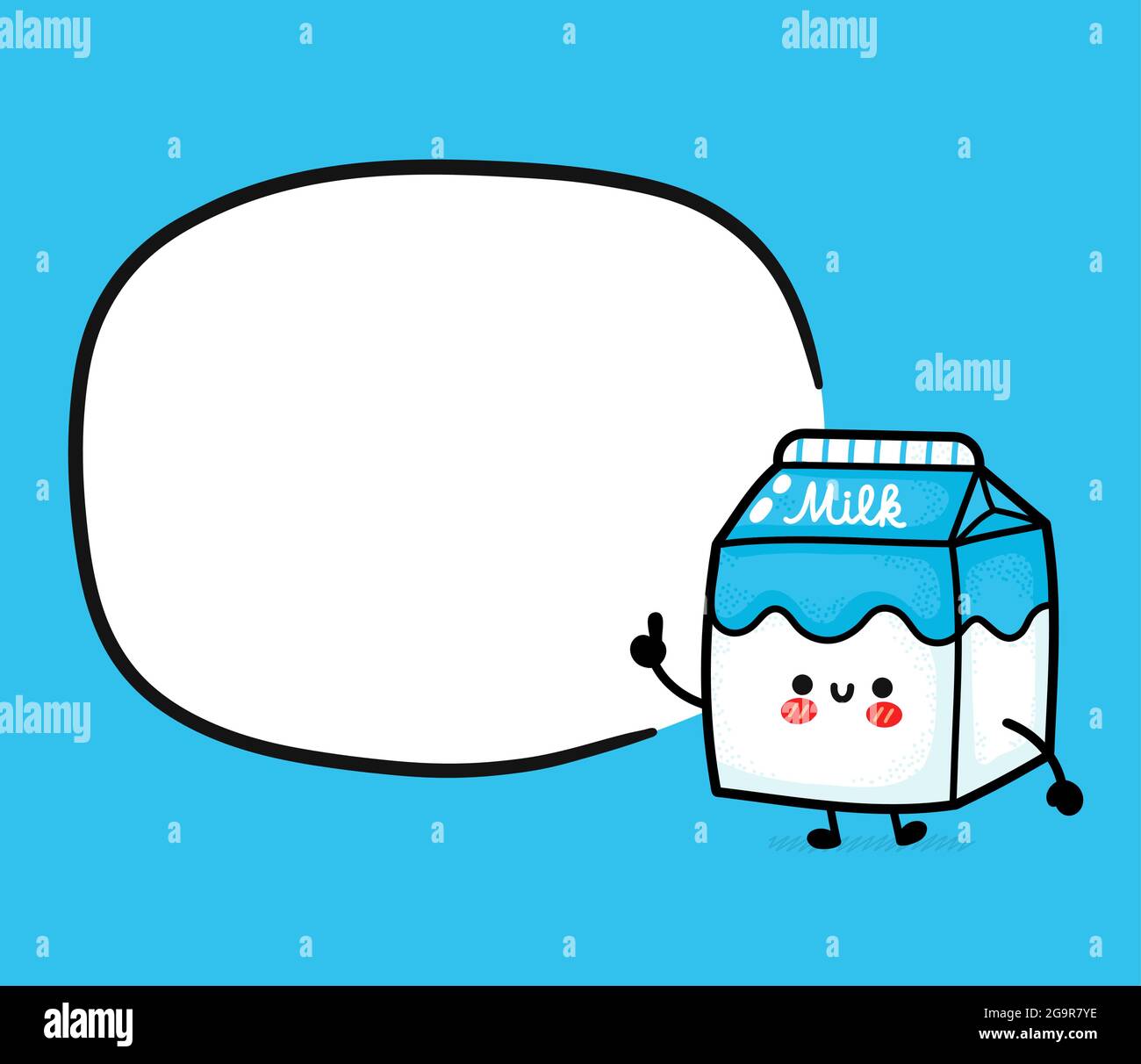 Cute Cartoon Milk Carton