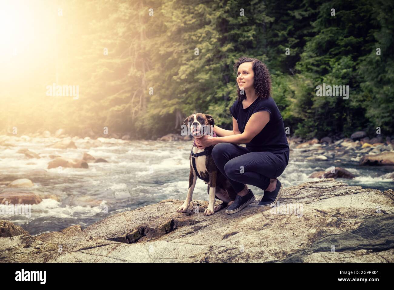 Canadian female boxer hi-res stock photography and images - Alamy
