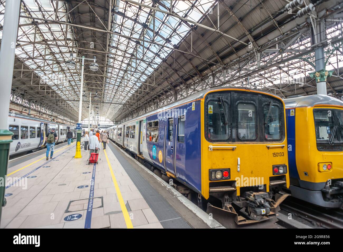 Manchester, July 14th2021: Manchester Piccadilly station Stock Photo ...