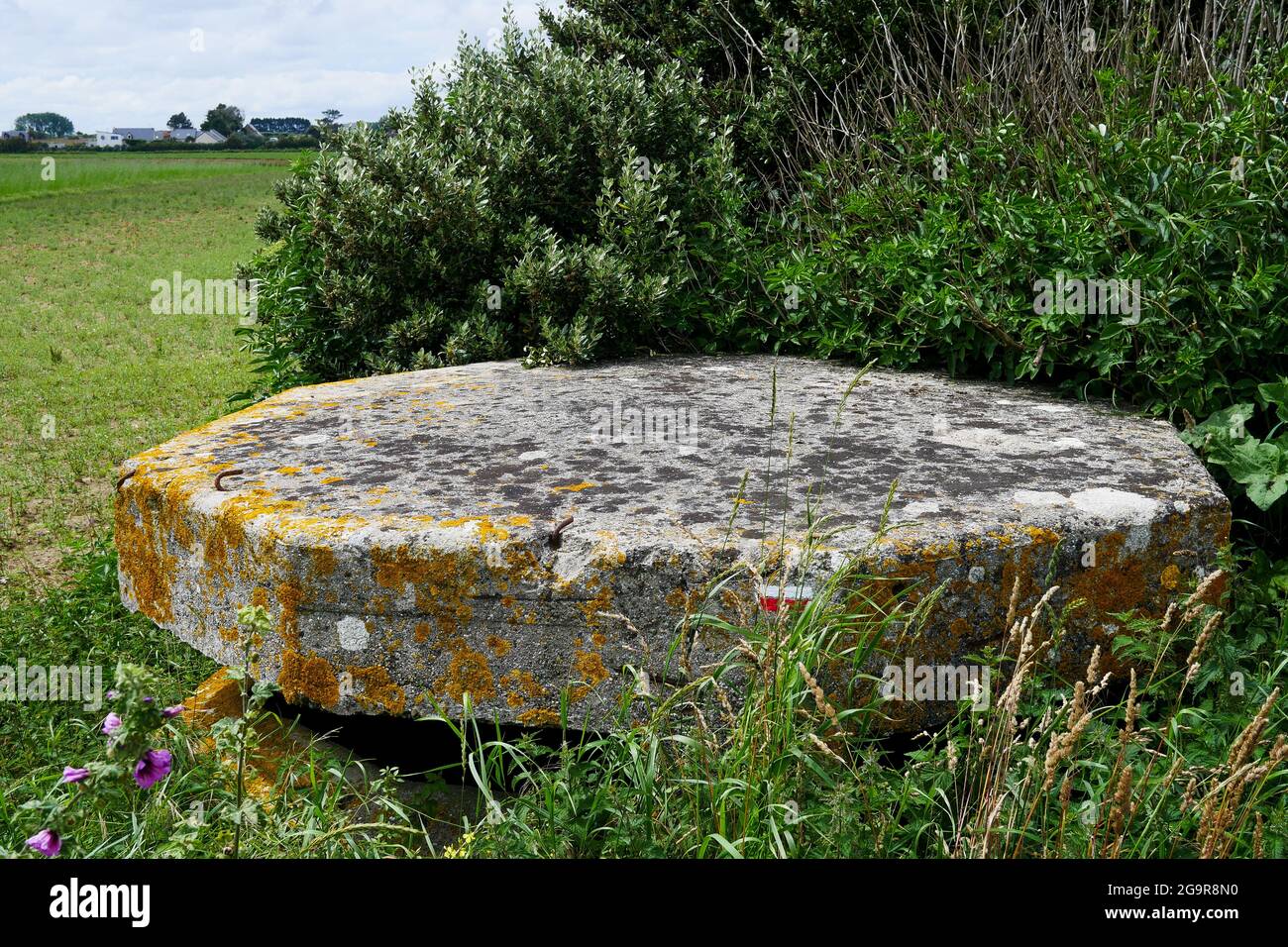 German WWII blockhaus, Manche department, Cotentin, Normandy, France ...