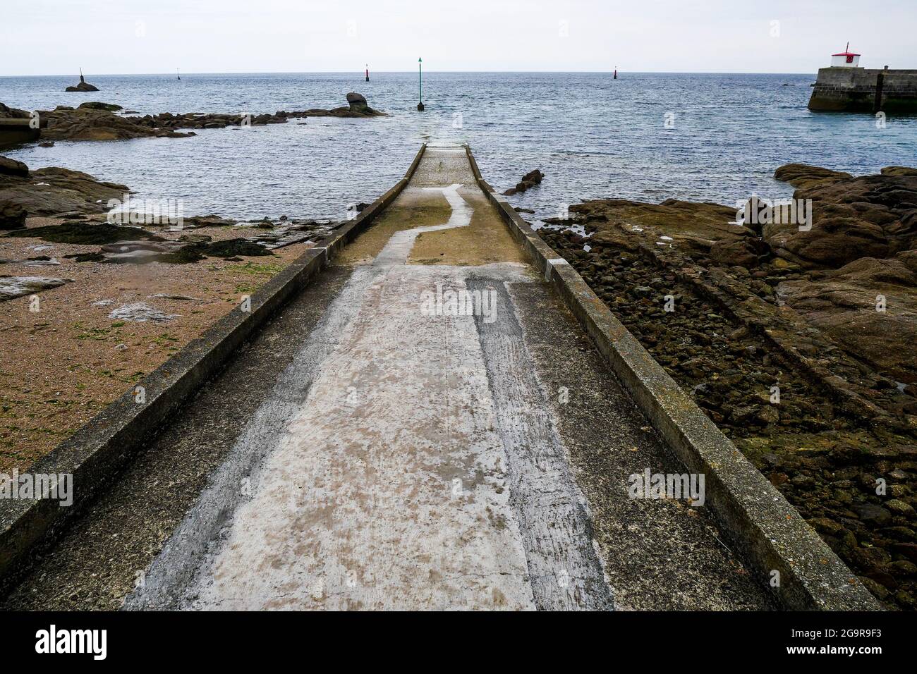 Boat launch, Barfleur, Manche department, Cotentin, Normandy, France ...
