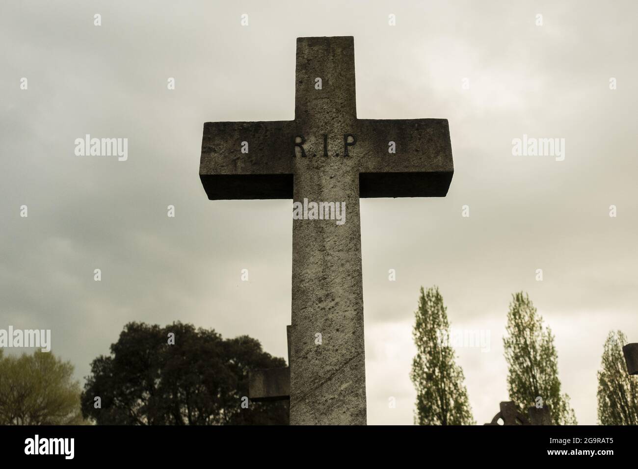 R i p cross hi-res stock photography and images - Alamy