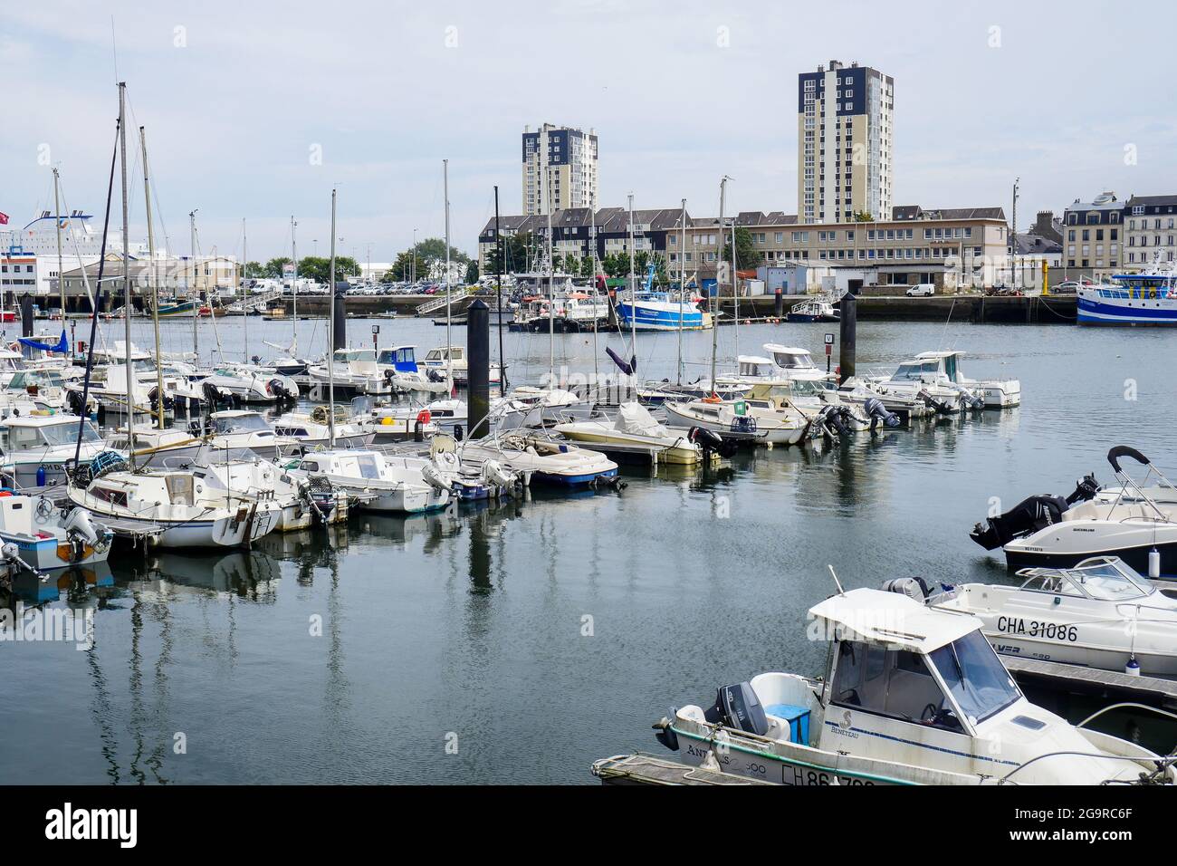 Sailing harbor, Cherbourg, Manche department, Cotentin, Normandy ...
