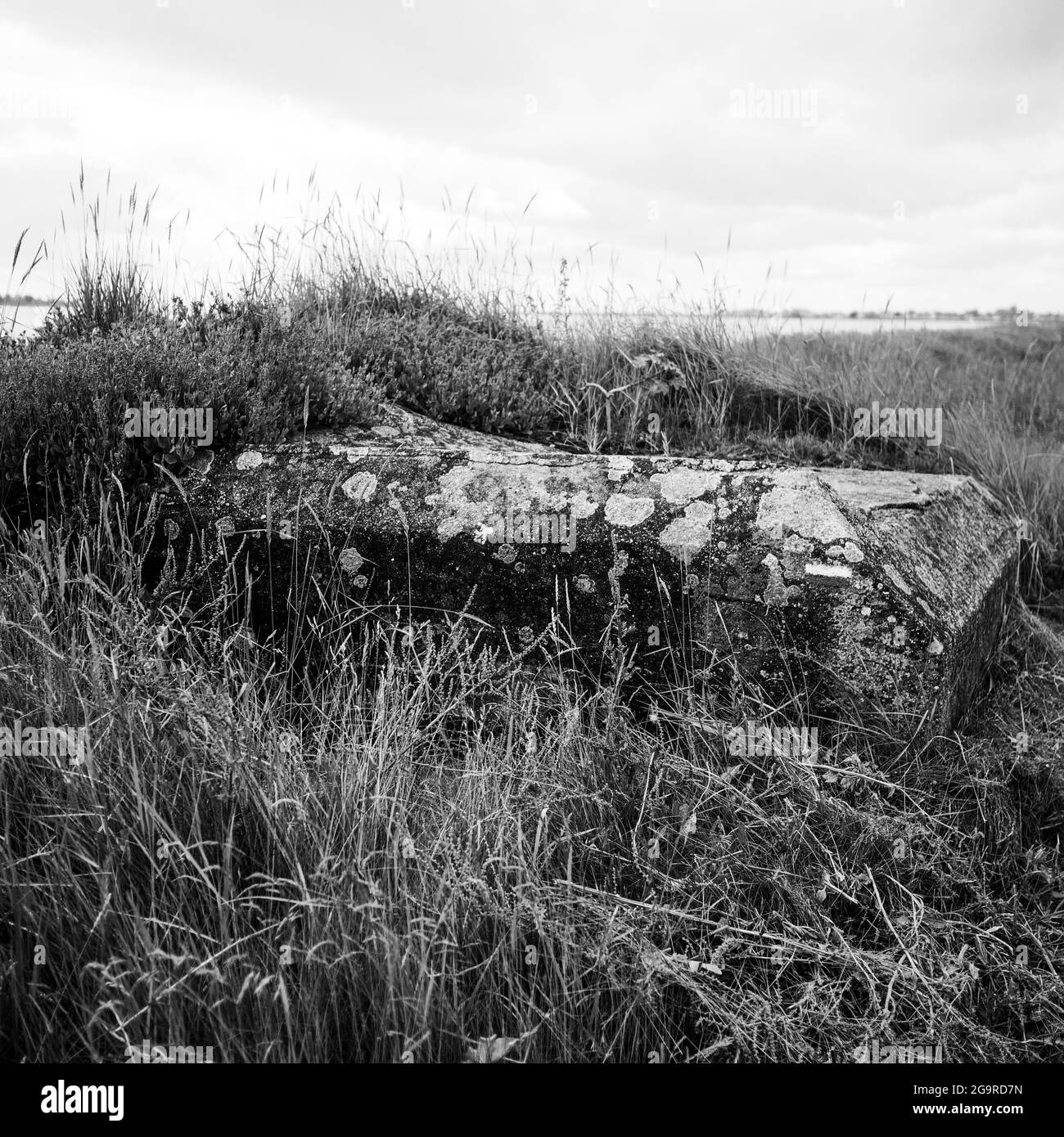 German WWII blockhaus, Manche department, Cotentin, Normandy, France ...