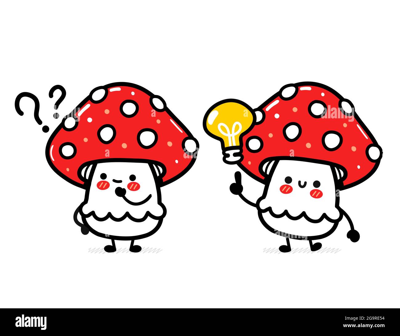 White line amanita muscaria fly Cut Out Stock Images & Pictures - Alamy