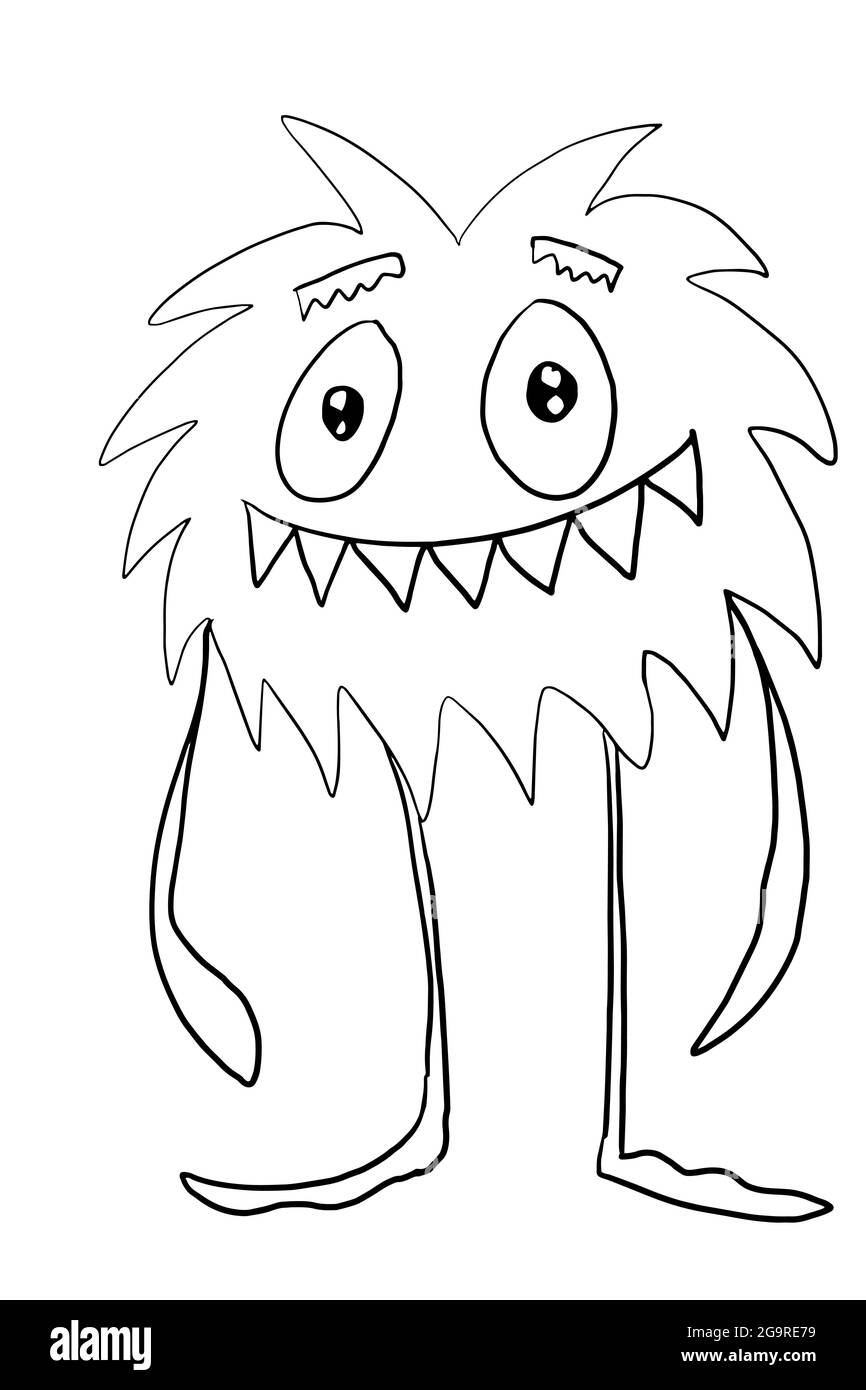 Cartoon characters ,microbe , bacteria illustration,coloring Stock ...