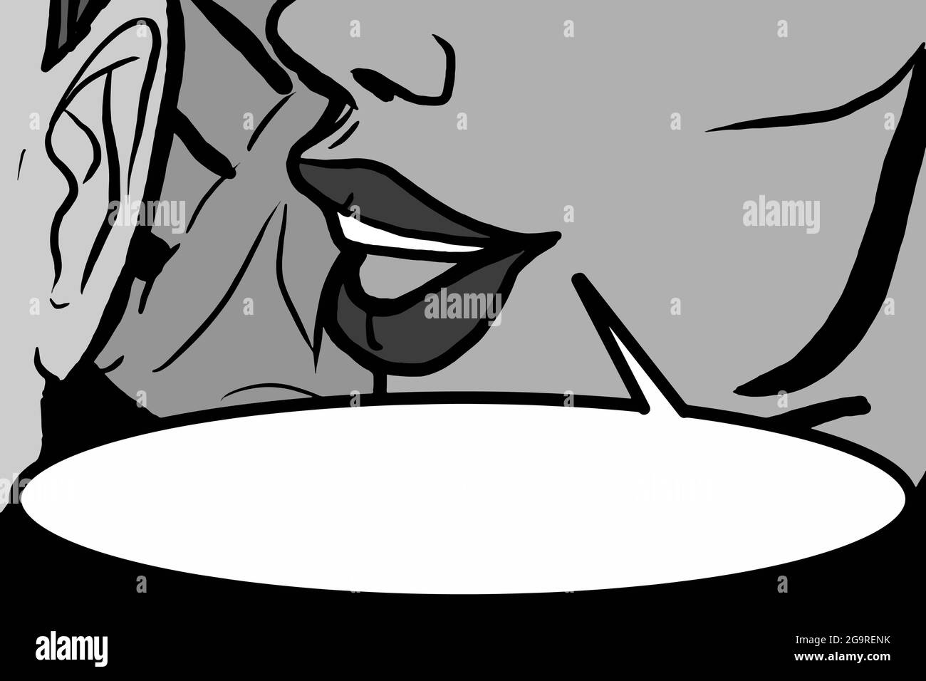 Pop art speech bubble whisper hi-res stock photography and images - Alamy