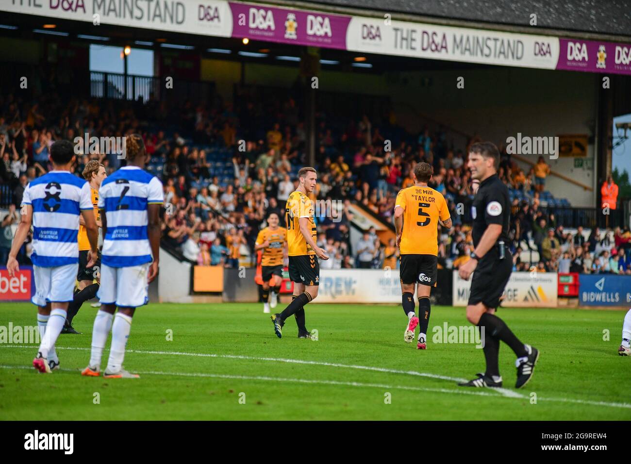 adam may (19 cambridge united) scores during the pre season friendly ...