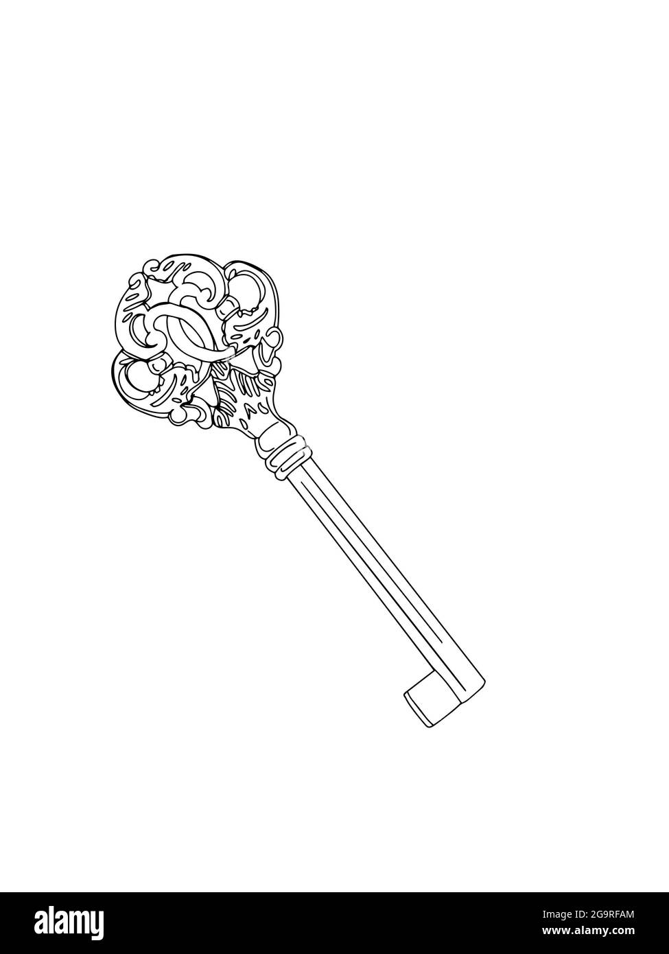 Key ,illustration ,cartoon, white background.Line art Stock Photo - Alamy Key ,illustration ,cartoon, white background.Line art Stock Photo - Alamy