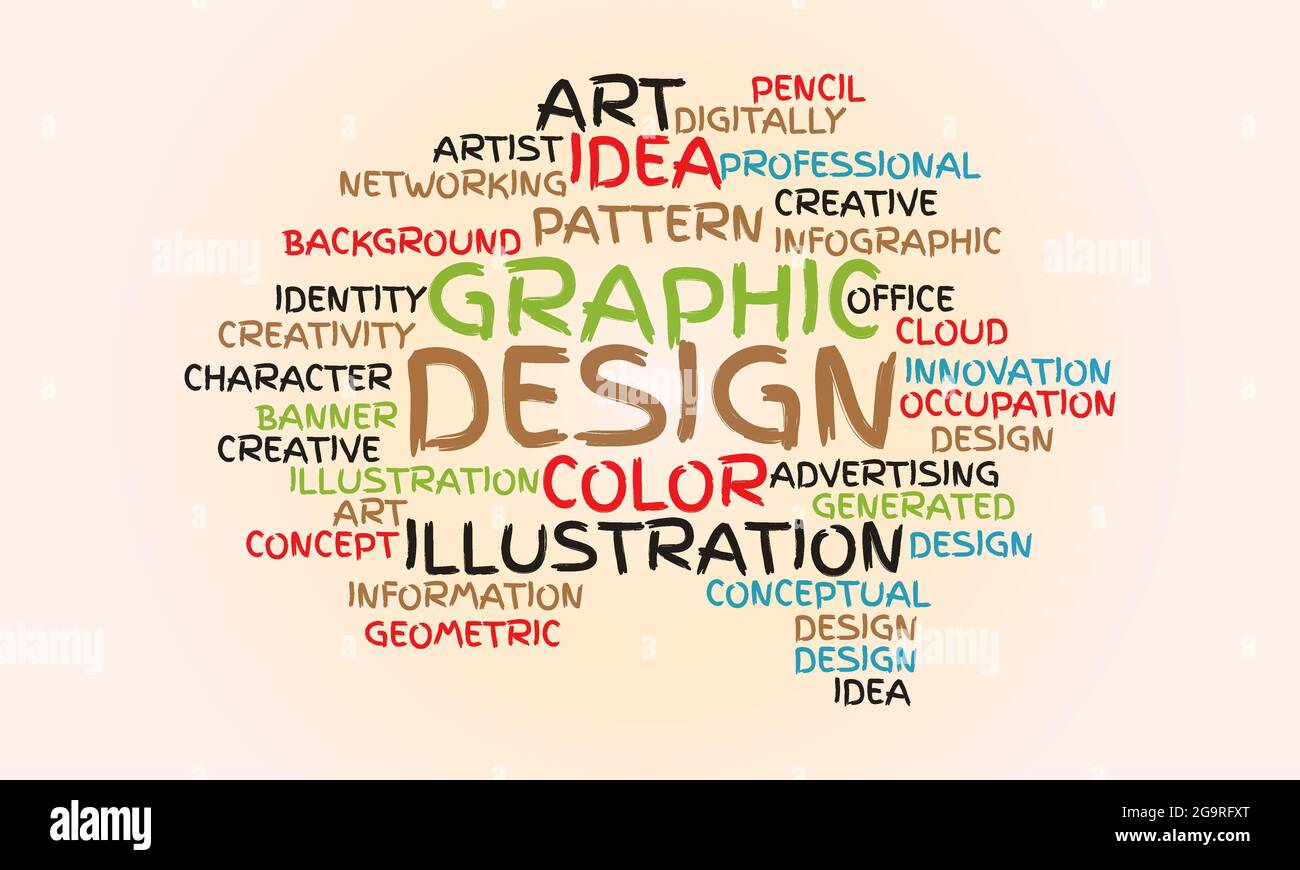 Business Concept Background, Graphic Design Word Cloud Stock Vector ...