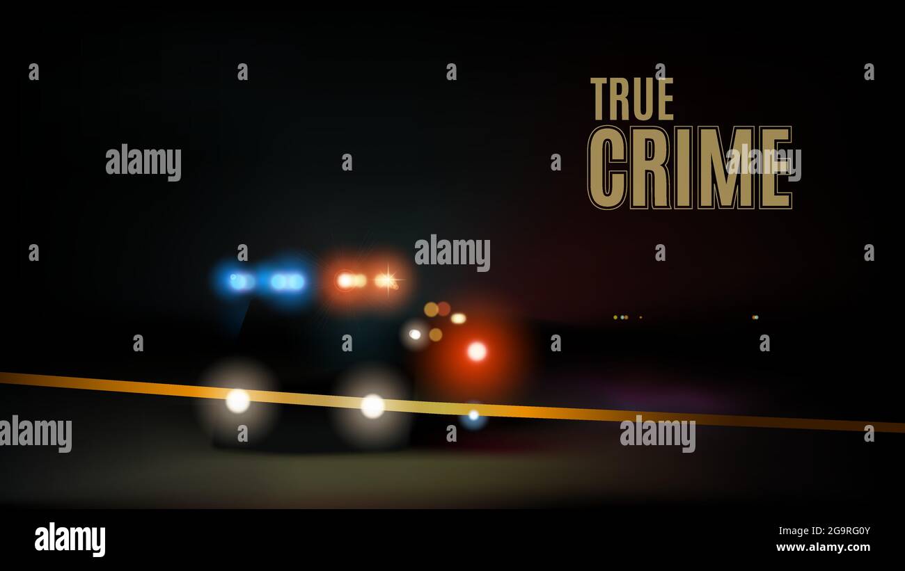 Night background of a crime investigation movie intro with flashing ...