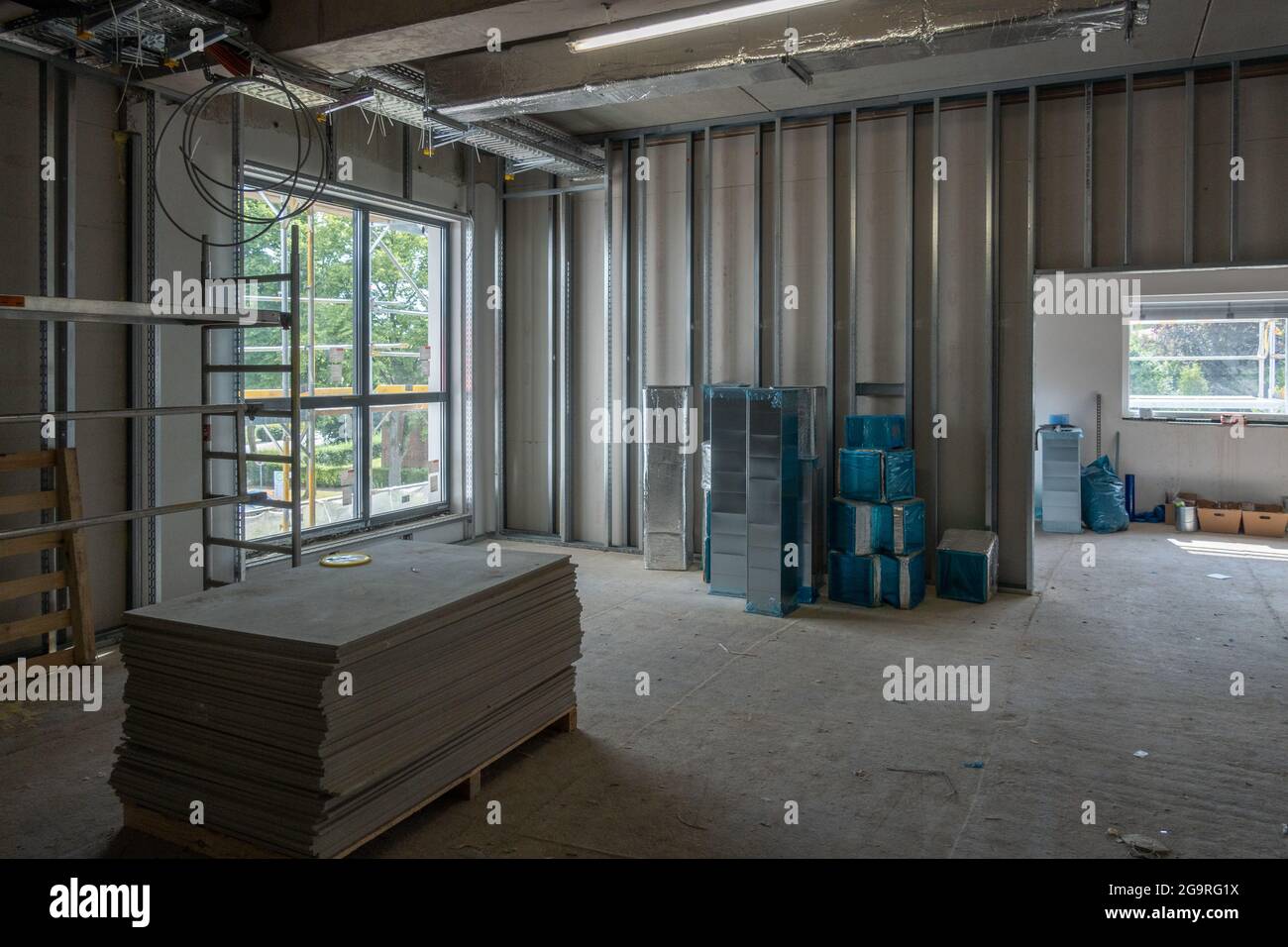 a new operating wing is being built in a hospital Stock Photo - Alamy