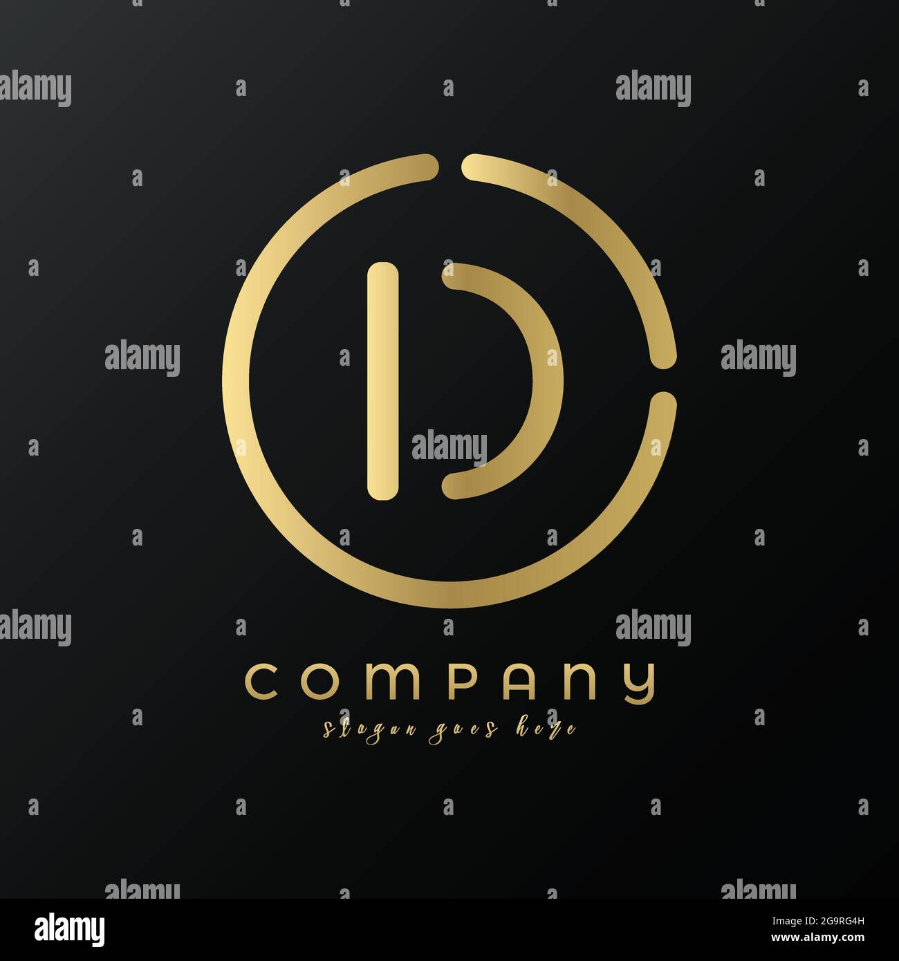 Simple d logo Stock Vector Images - Alamy