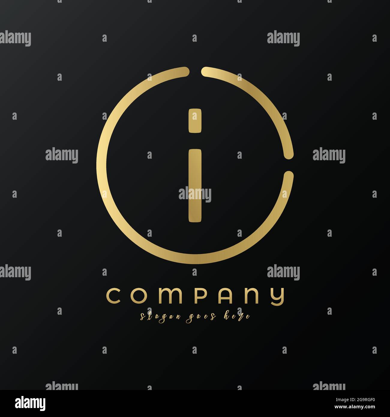 Technology Letter I Logo Design vector Template. Abstract Minimalist ...