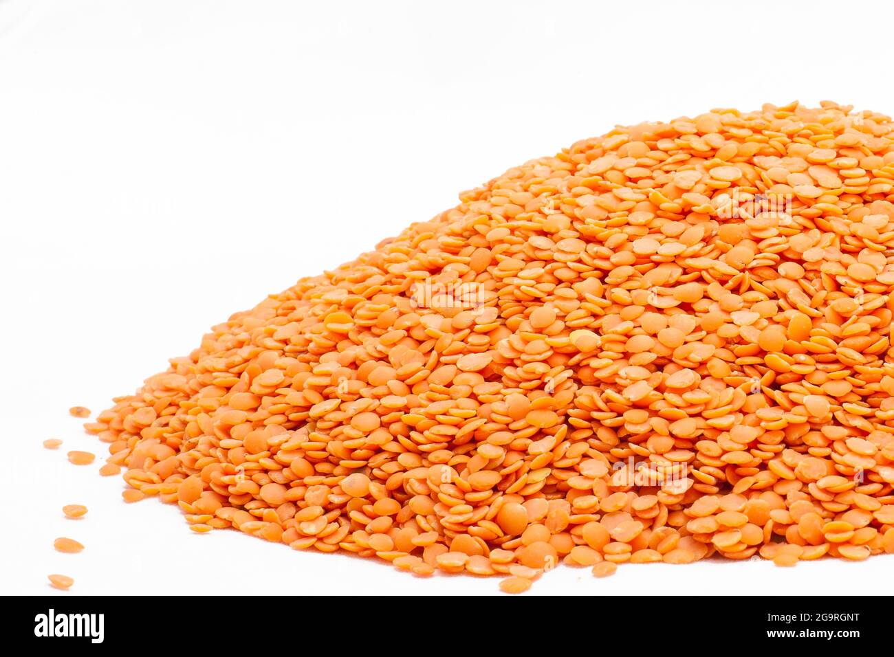 raw, natural, fresh lentils, isolated Stock Photo - Alamy