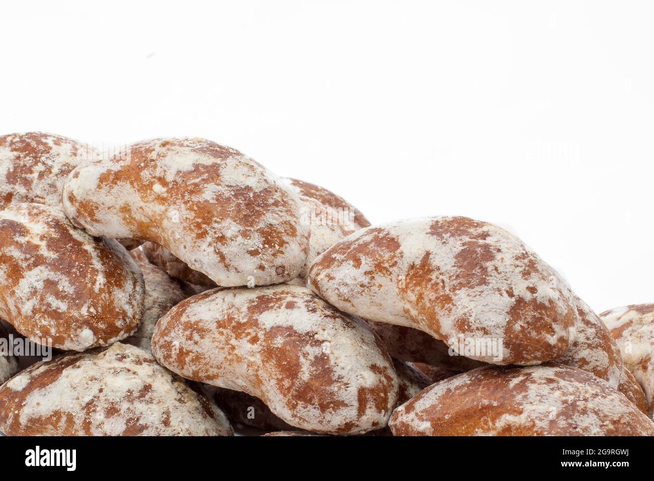isolated fresh gingerbread with glaze Stock Photo - Alamy