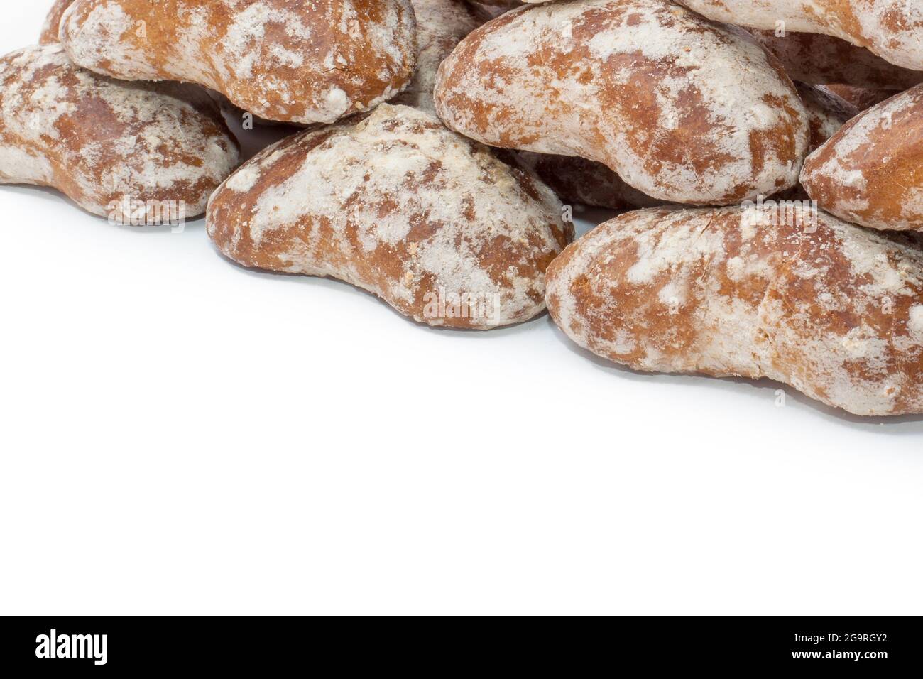 isolated fresh gingerbread with glaze Stock Photo - Alamy