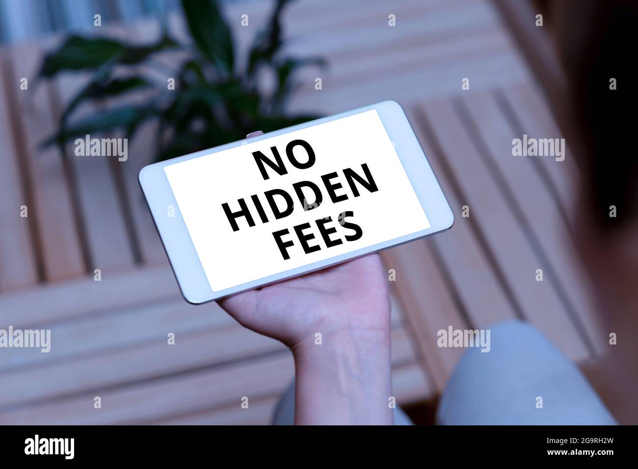 Conceptual display No Hidden Fees. Business idea without or zero bank ...