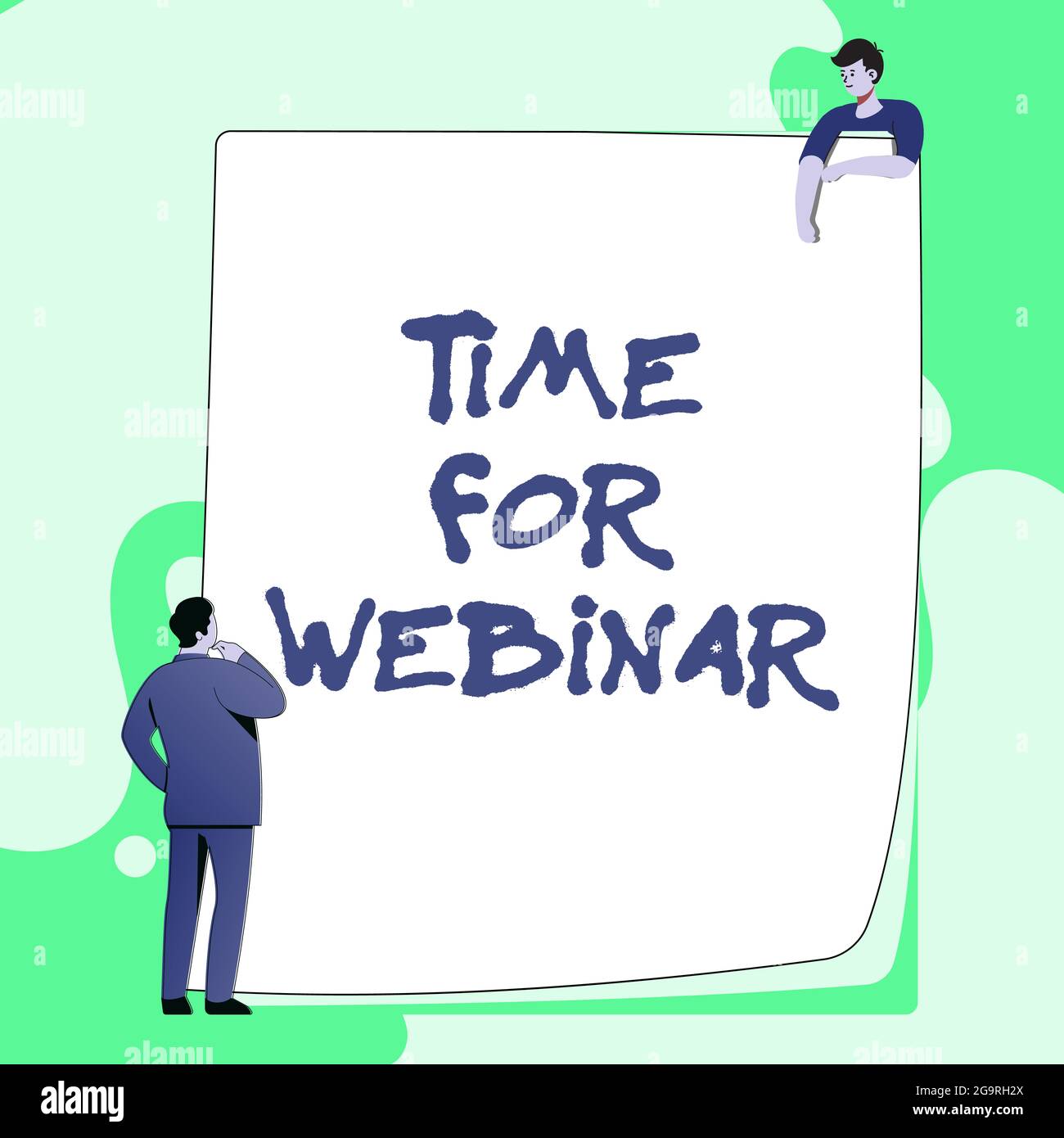Hand writing sign Time For Webinar. Business idea elearning, web ...
