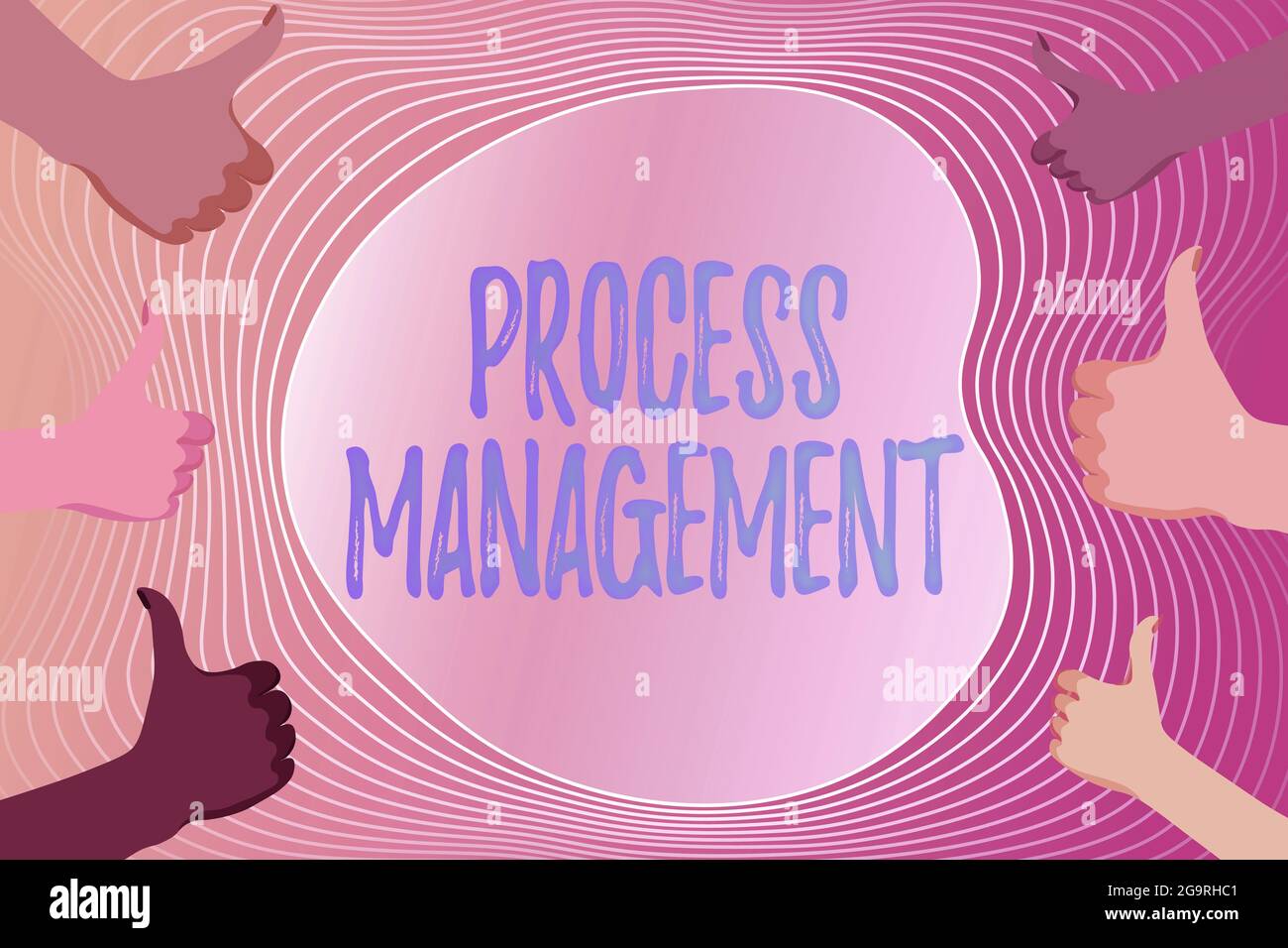 Text caption presenting Process Management. Business concept aligning ...