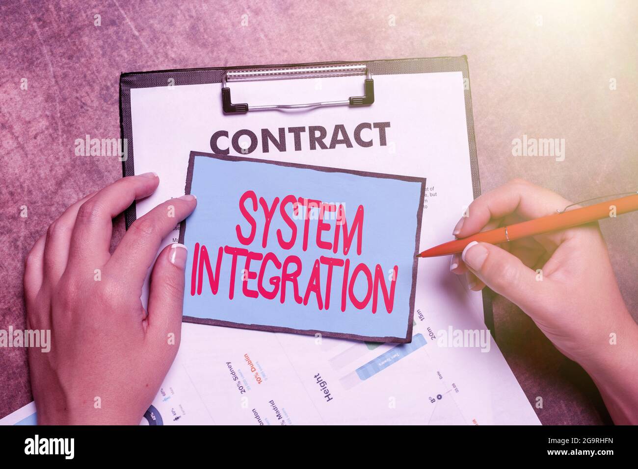 Sign displaying System Integration. Concept meaning process of bringing ...