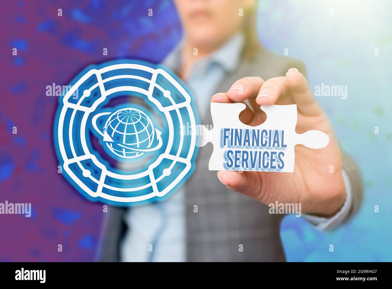 Handwriting text Financial Services. Word Written on economic services ...