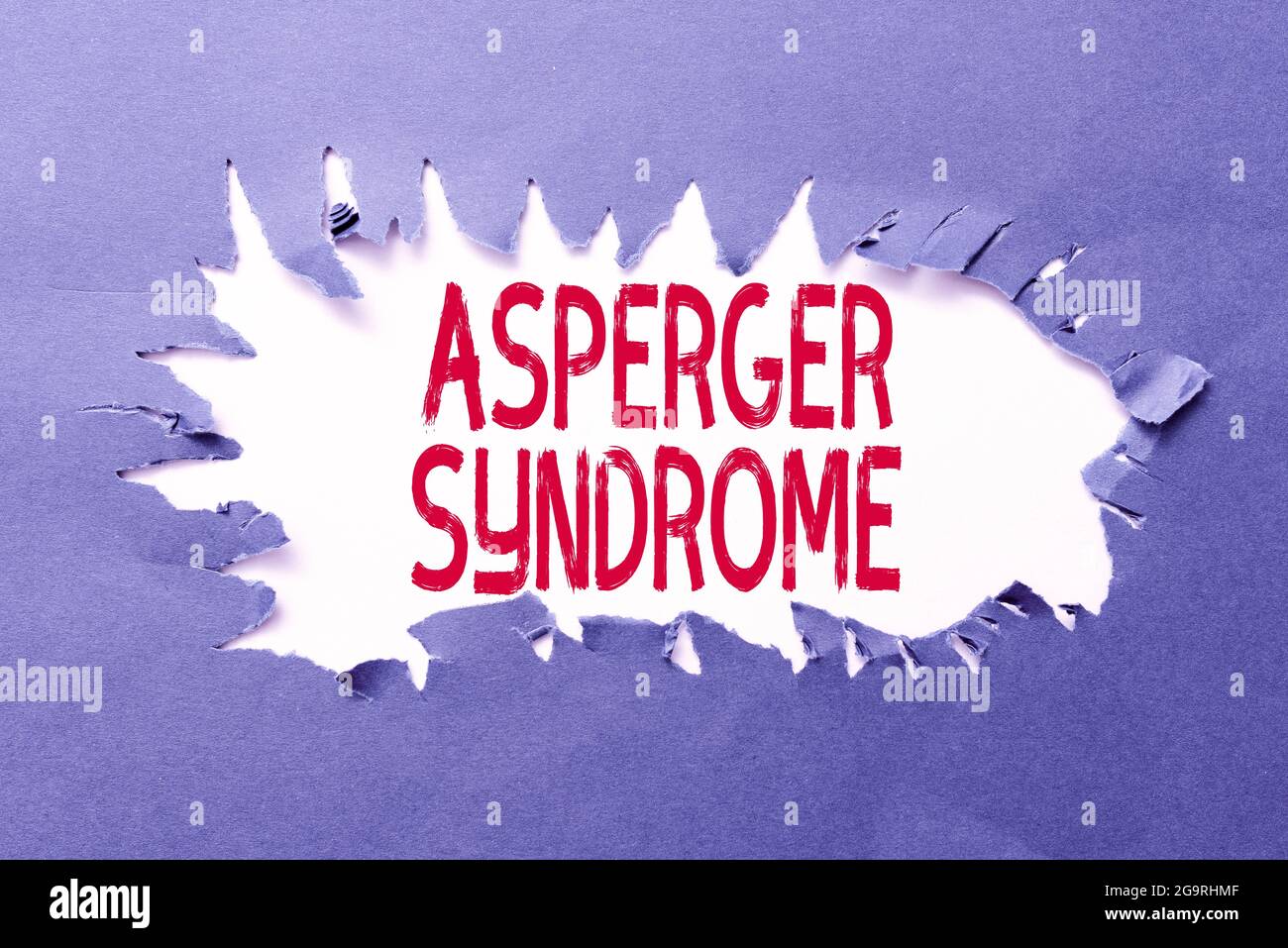Conceptual caption Asperger Syndrome. Business overview characterized ...