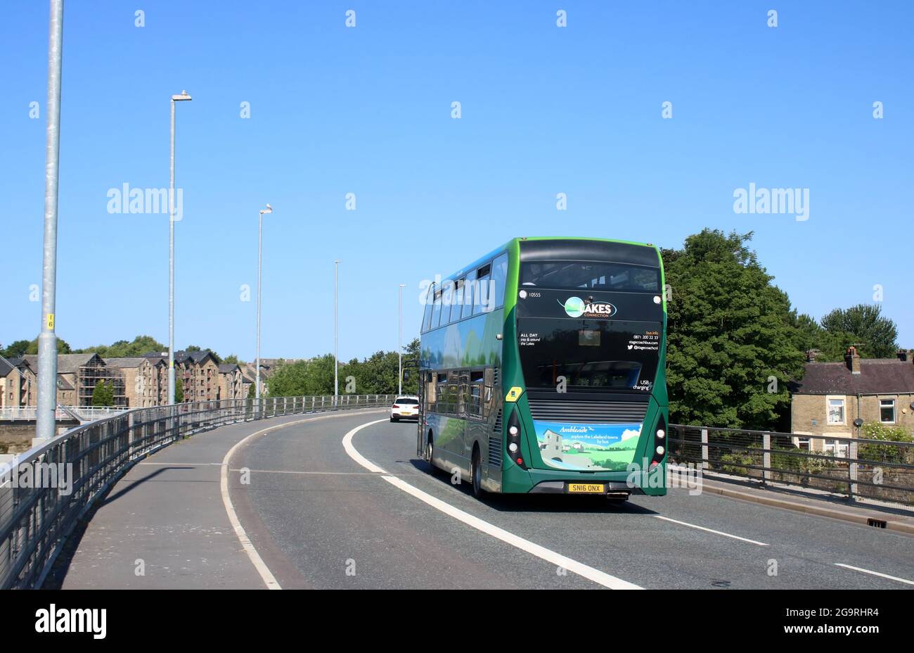 Double deck bus on greyhound bridge hi-res stock photography and images ...