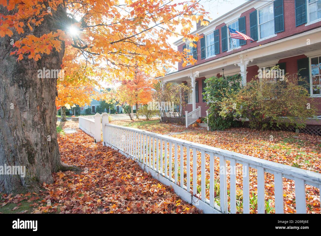 American fall foliage road trip hi-res stock photography and images - Alamy