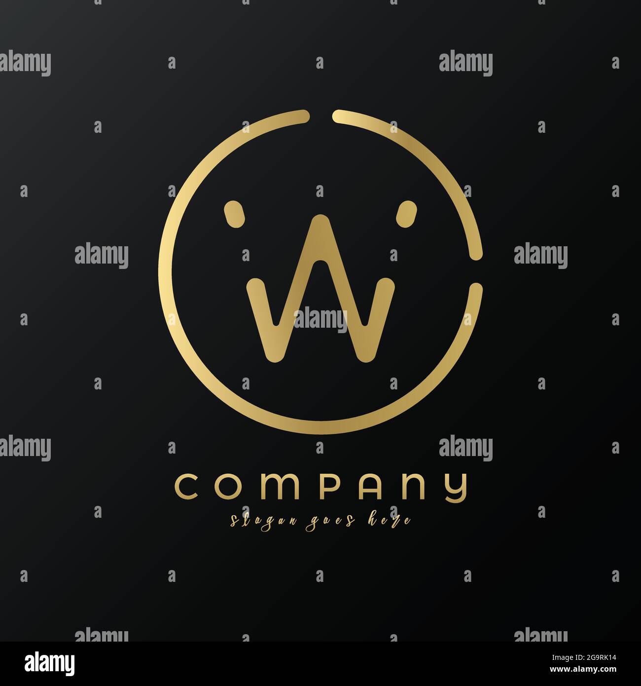 Technology Letter W Logo Design vector Template. Abstract Minimalist ...