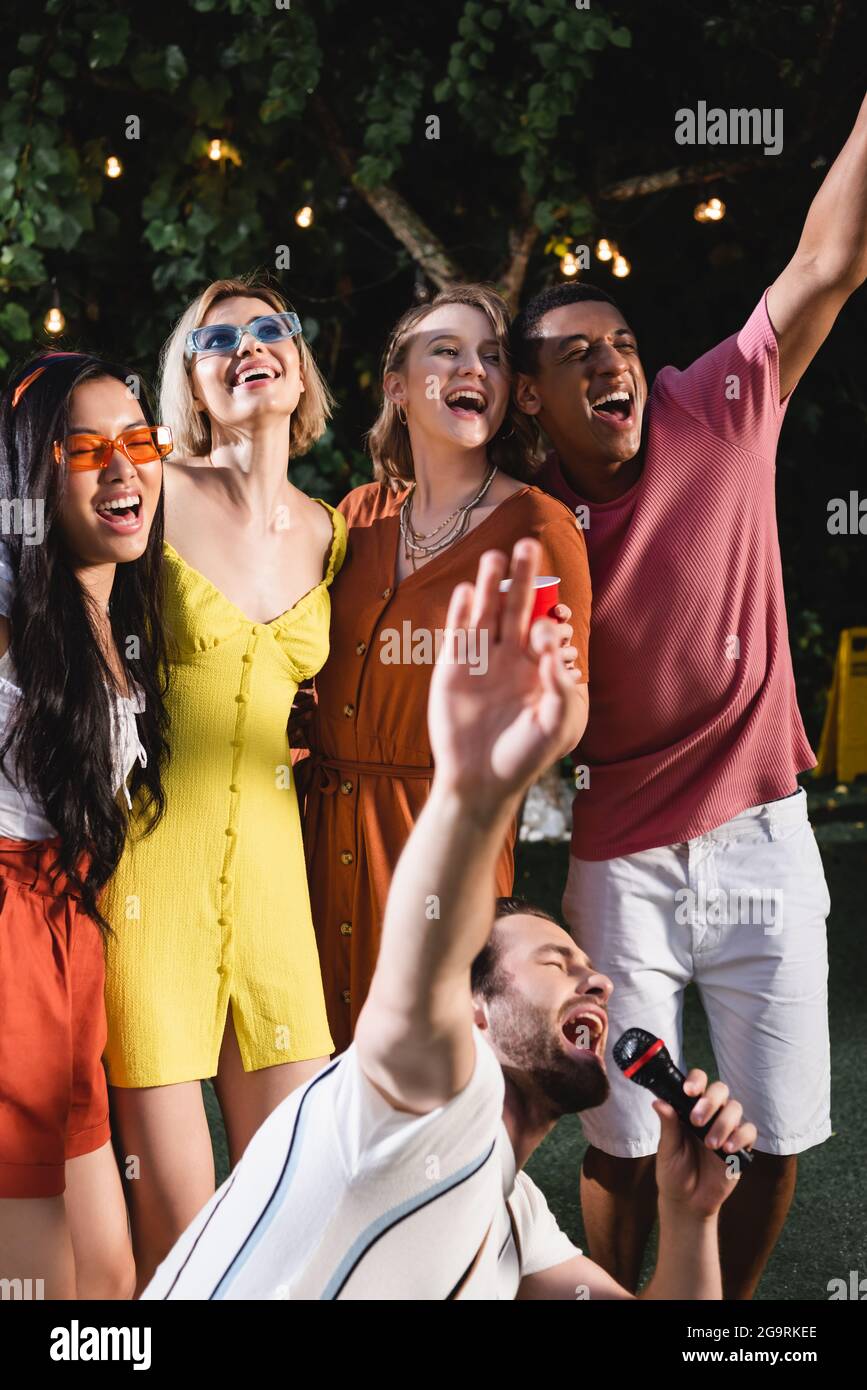 Asian man singing party hi-res stock photography and images - Alamy