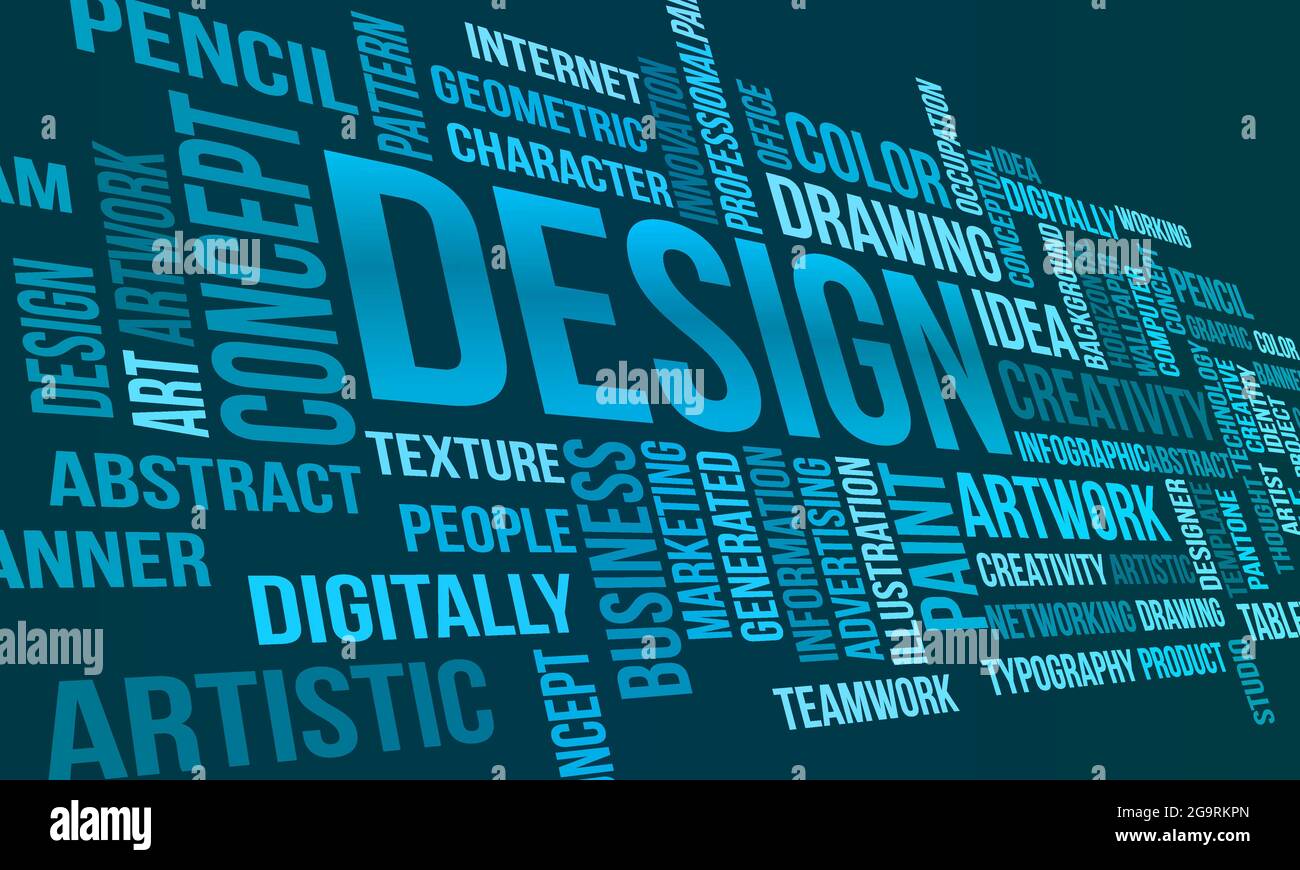 Business Concept Background, Design Futuristic Word Cloud Stock Vector ...