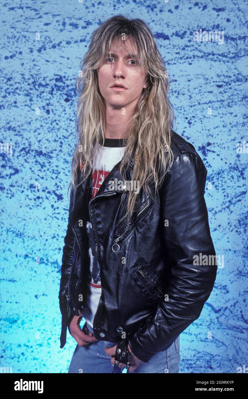 NEW YORK CITY, NY MAY 15: Mike Howe of Metal Church poses for a ...