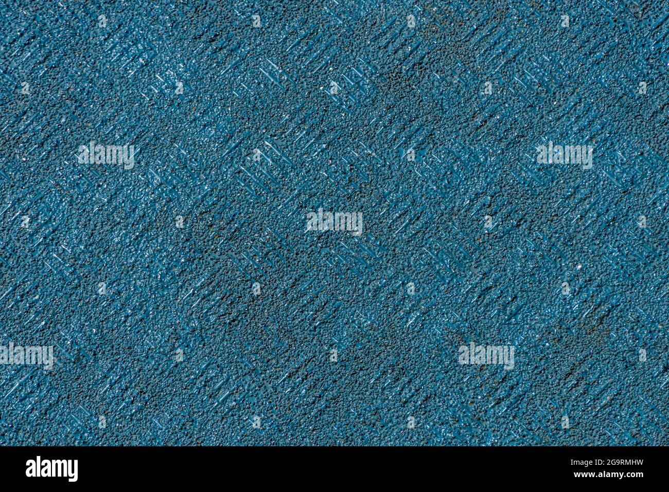 Blue painted diamond plate texture Stock Photo - Alamy