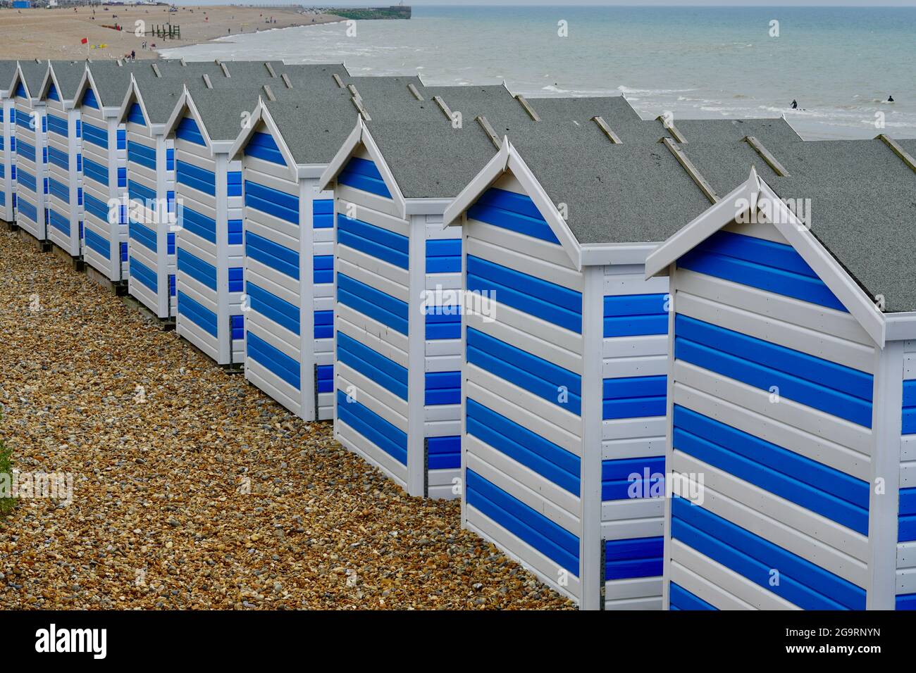 Hastings Beach Huts High Resolution Stock Photography and Images - Alamy