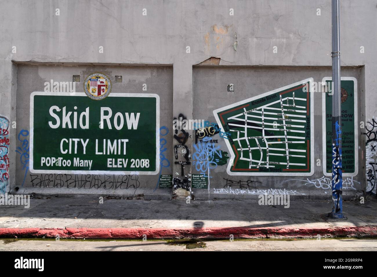 Los Angeles Skid Row Map