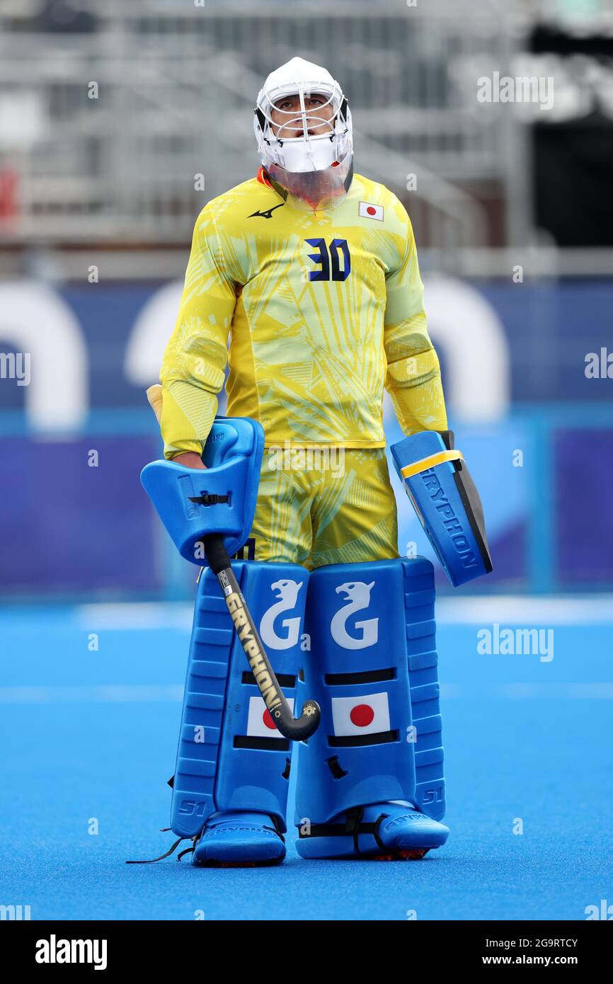 Tokyo, Japan. 27th July, 2021. Takashi Yoshikawa (JPN) Hockey : Men's Pool A match between Japan ...
