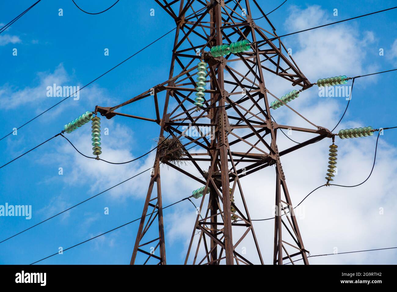 Overhead Power Line, Power Line, High Voltage Overhead Power Line ...