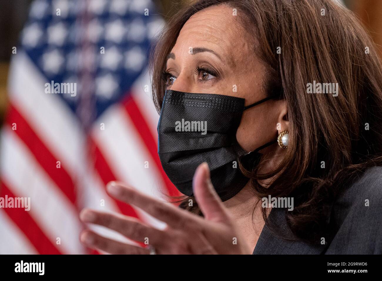 Vice President Kamala Harris hosts a conversation on voting rights with ...