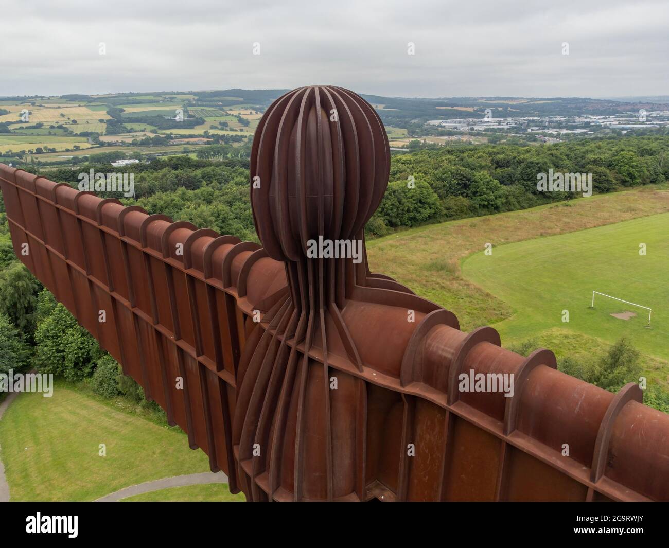 Angel of the North, Gateshead statue overlooking the A1 motorway in the ...