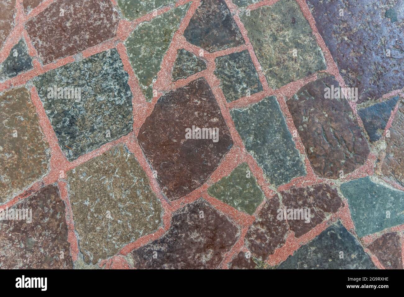 Top view of a colorful pavement Stock Photo - Alamy