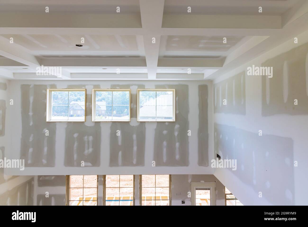 Construction building industry new home construction interior drywall ...